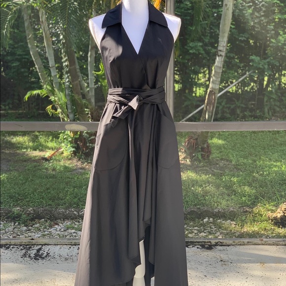 Milly | Dresses | Milly Black Halter Dress | Poshmark